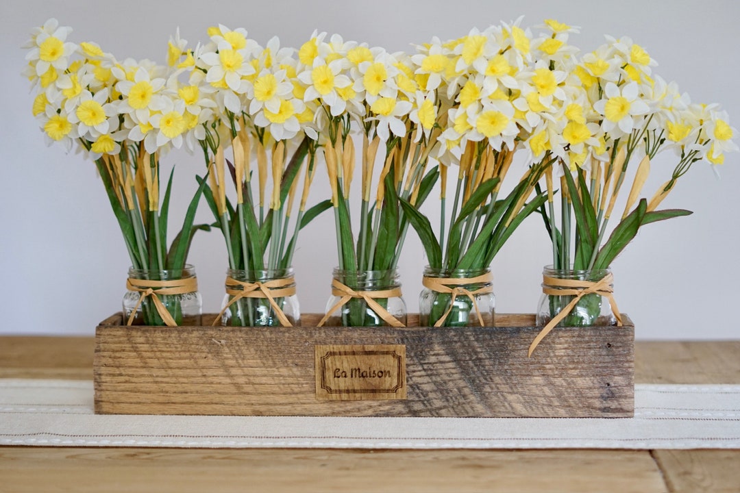 Rustic Flower Box Centerpiece for Farmhouse Decor Excellent Gift for ...