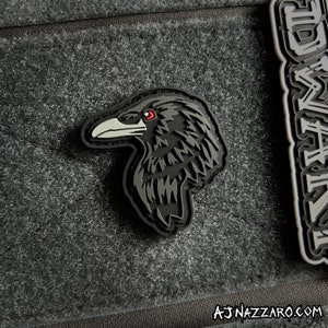 Crow Rubber Patch - Etsy