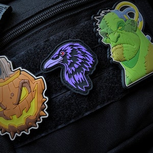 Crow Rubber Patch - Etsy