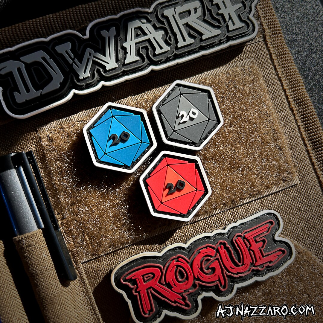 D20 Dice Patch Set - Etsy