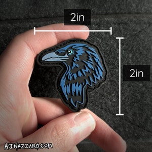 Crow Rubber Patch - Etsy