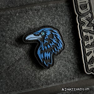 Crow Rubber Patch - Etsy