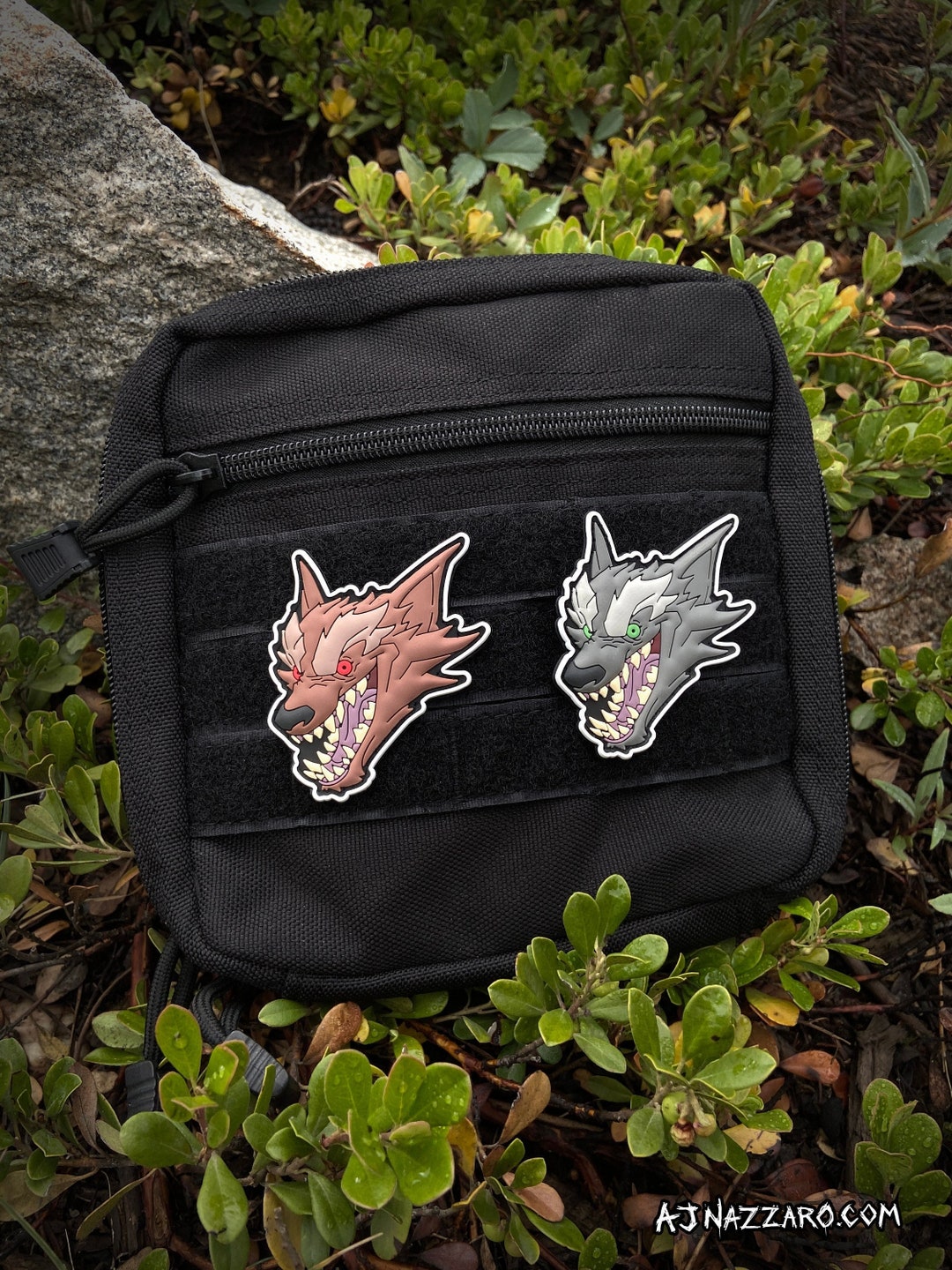 Dire Wolf PVC Hook Back Patch (2.5in) - Etsy