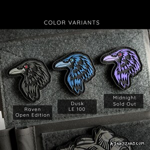 Crow Rubber Patch - Etsy