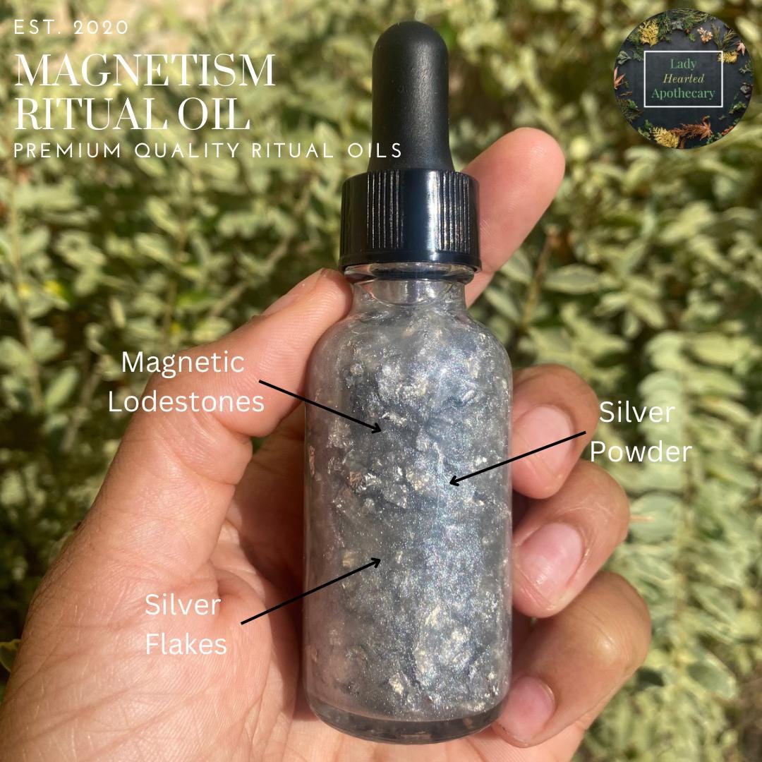 Magnetism Ritual Oil / Spell Oil / Manifestation Oil / Witchcraft ...