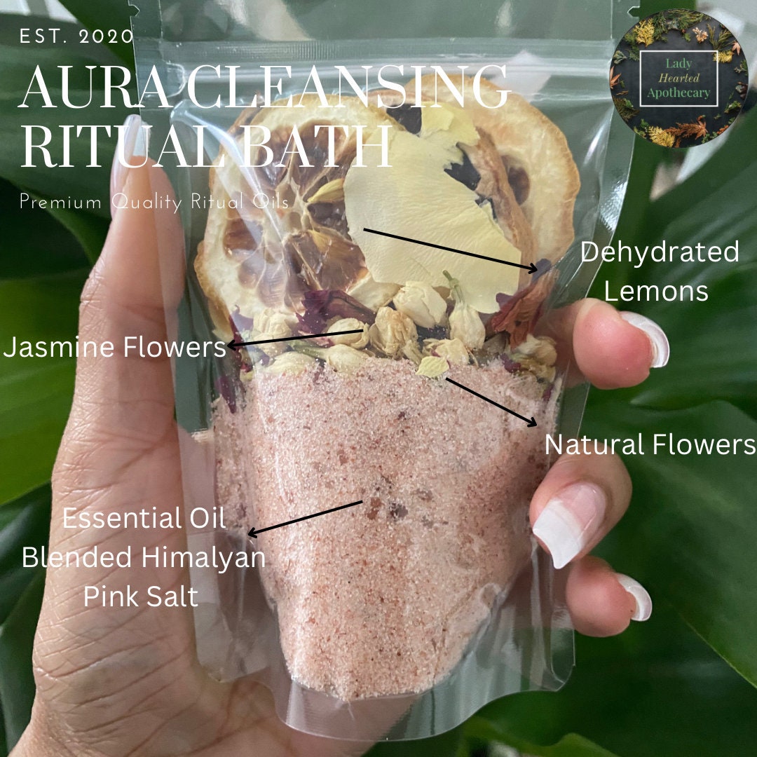 Aura Cleansing Ritual Bath Salts: Hoodoo Herbal Tea Soak - Etsy