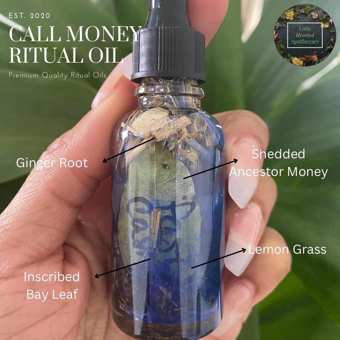 Call Money Ritual Oil: Hoodoo Conjure Intention Oil - Etsy