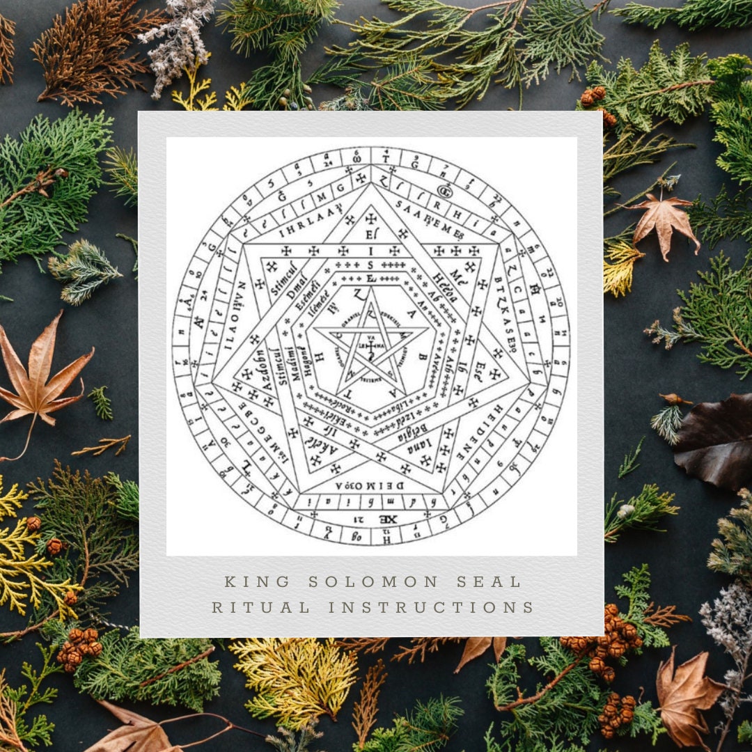 King Solomon Seals Ritual Instructions - Etsy
