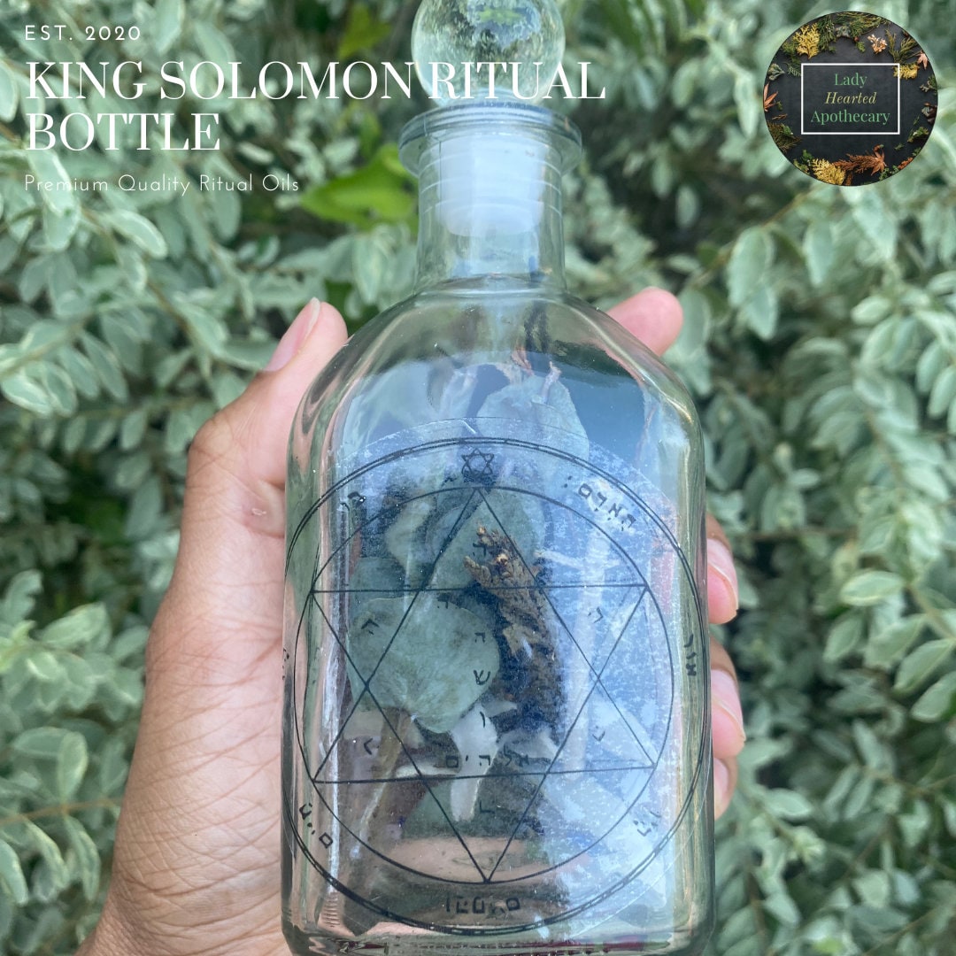 King Solomon Custom Spell Jar / Custom Spell Bottles / Witch Bottle ...