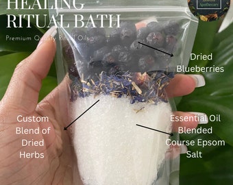 Divine Blessings Ritual Bath Salts / Herbal Bath Soak / Witch Bath ...