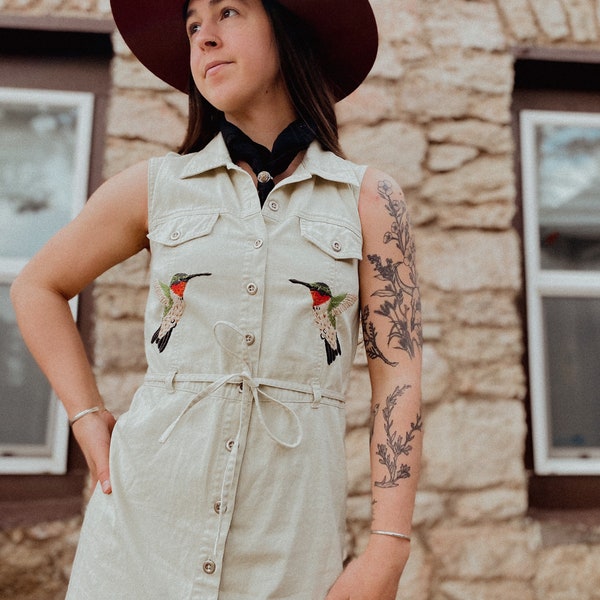 Hummingbird Dress - Etsy