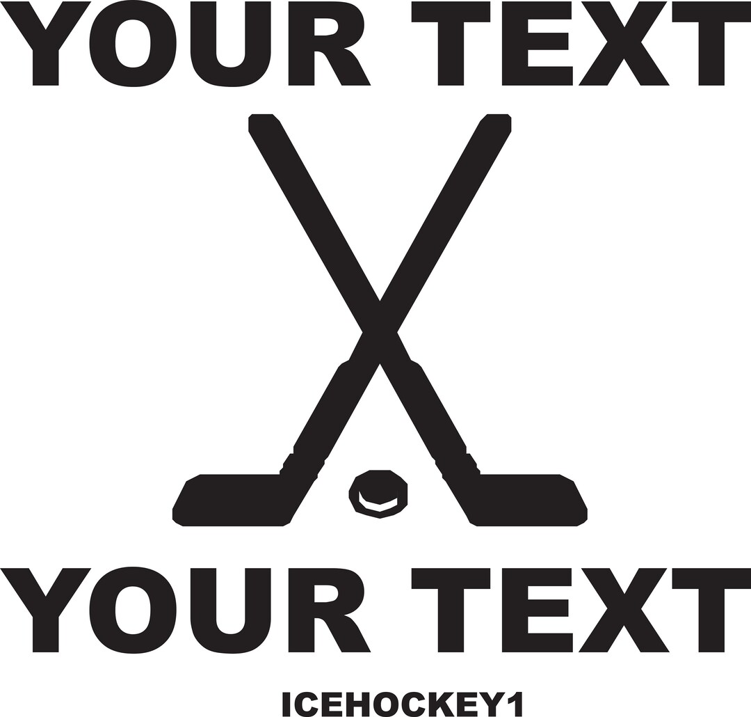 Ice Hockey Decal - Etsy