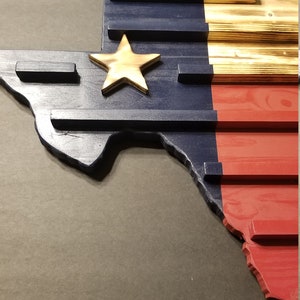 Texas Flag Challenge Coin Holder and Poker Chip Display in the | Etsy