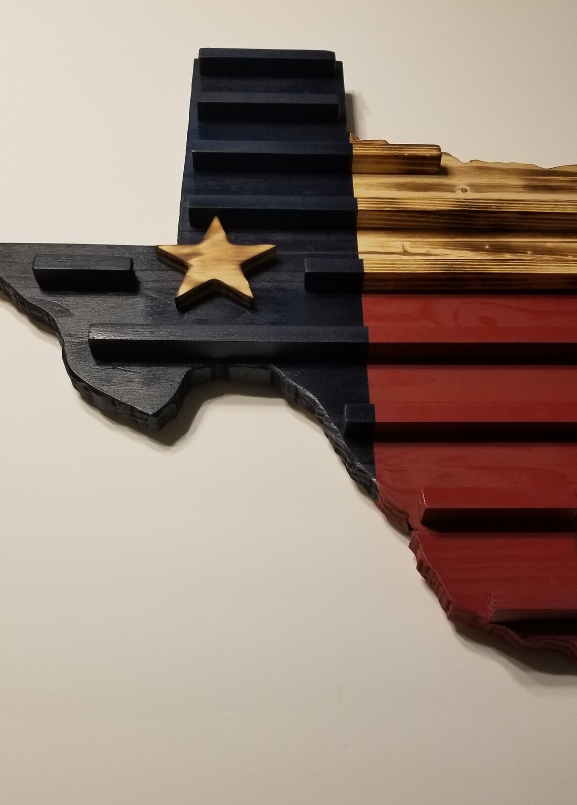 Texas Flag Challenge Coin Holder and Poker Chip Display in the | Etsy