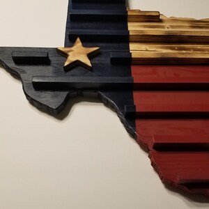 Texas Flag Challenge Coin Holder and Poker Chip Display in the - Etsy