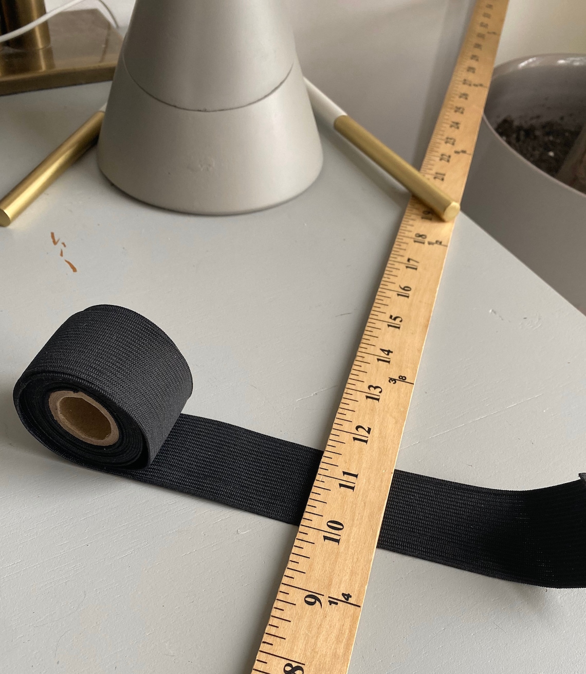 Elastic 1.5” Inch Wide Black Elastic Trim/ Black Elastic / Waistband ...