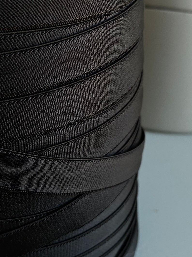 Satin 1/2” Inches Black Satin Bra Strap ELASTIC Superb Quality 1, 5 or ...