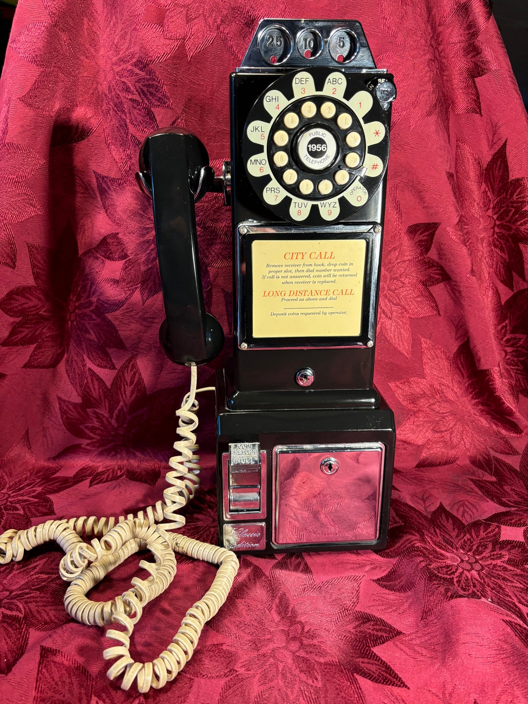Vintage Thomas Limited Edition Reproduction City Pay Phone - Etsy