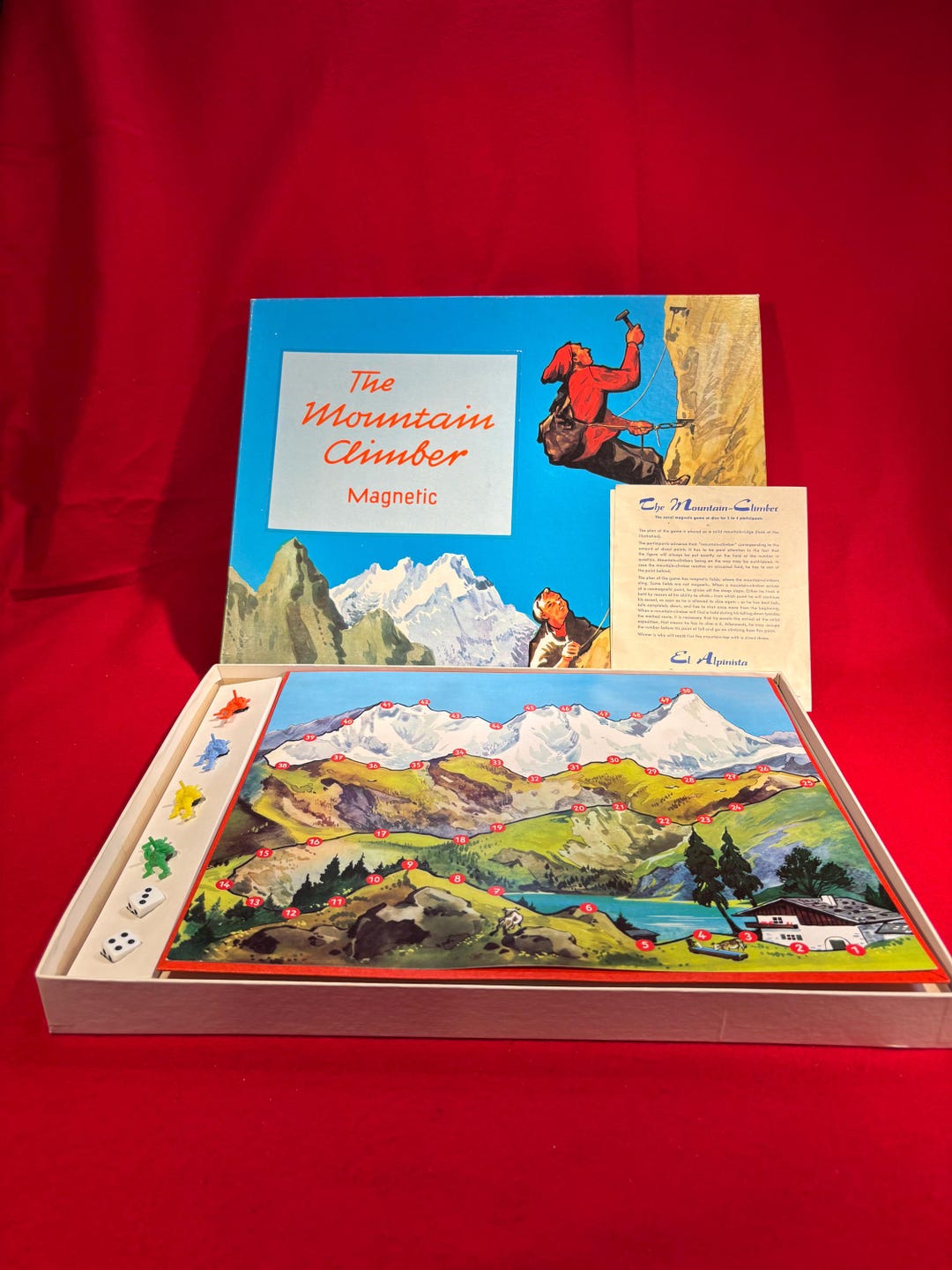 Very Rare "the Mountain Climber" Board Game in Original Box Made in ...
