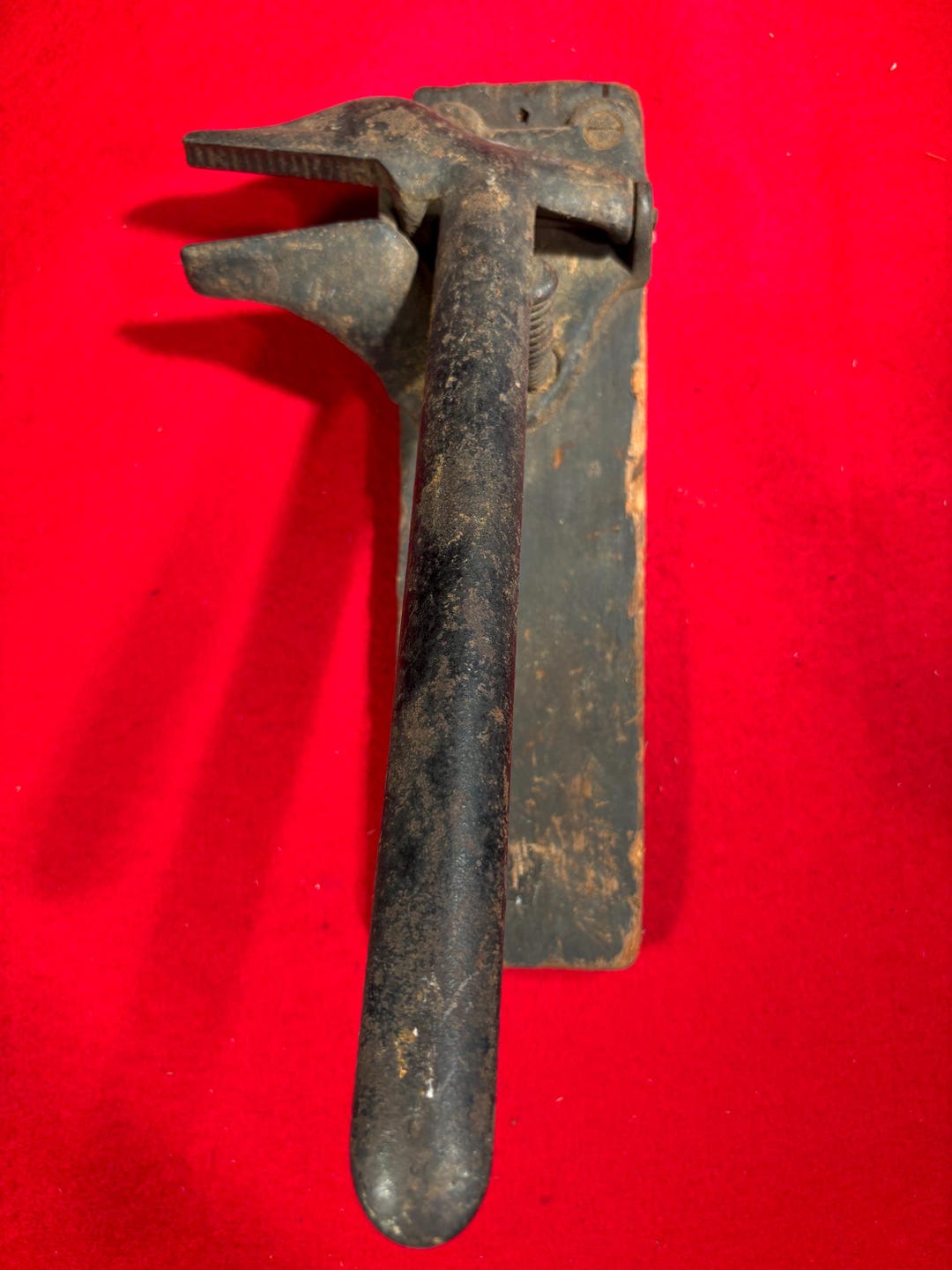 Antique Cast Iron Nutcracker on Board - Etsy