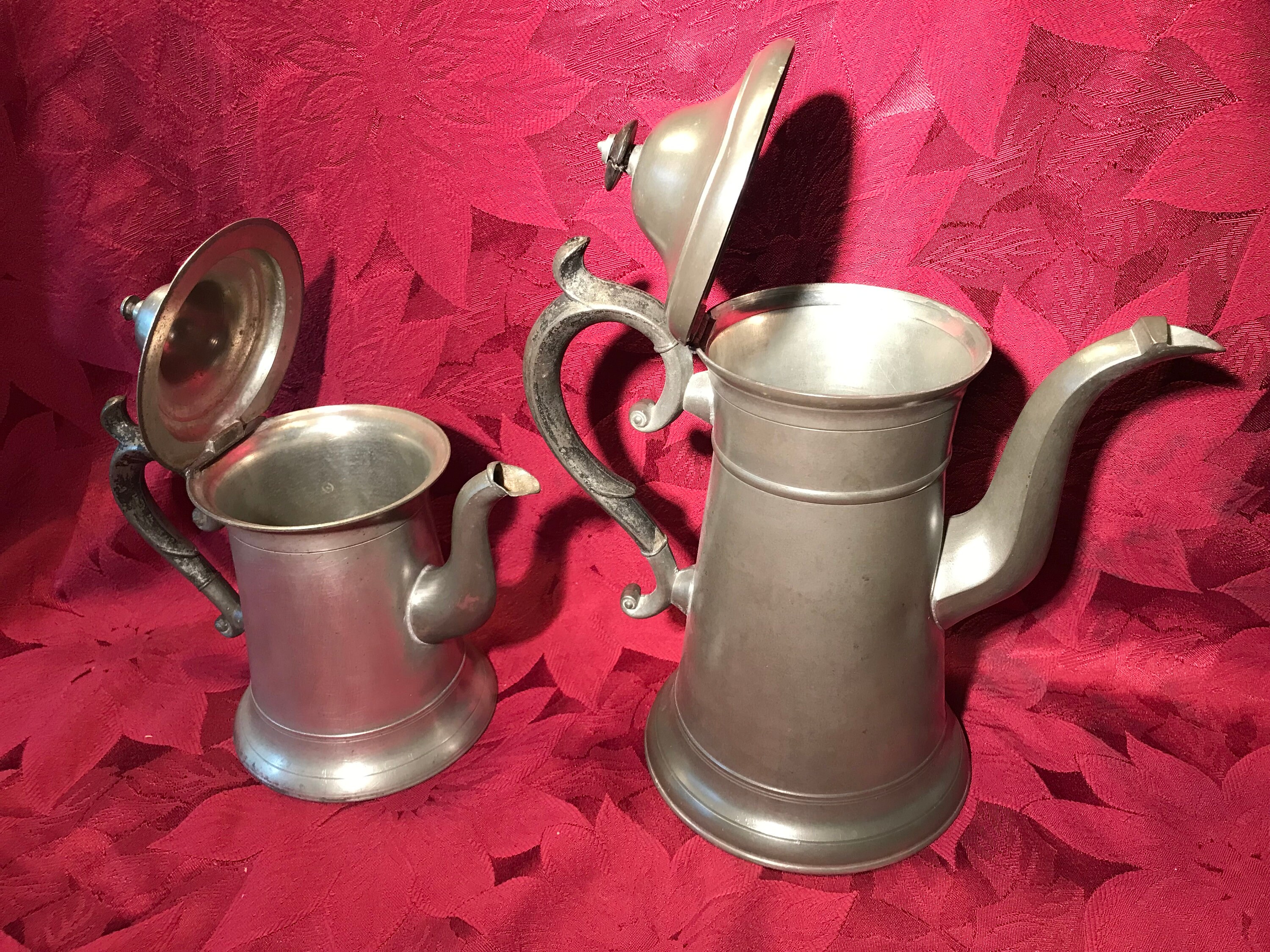 Antique American Pewter Lighthouse Style Coffee Pot & Teapot - Etsy