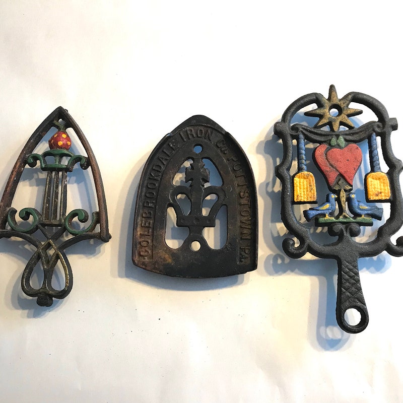 Cast Iron Trivet Vintage - Etsy