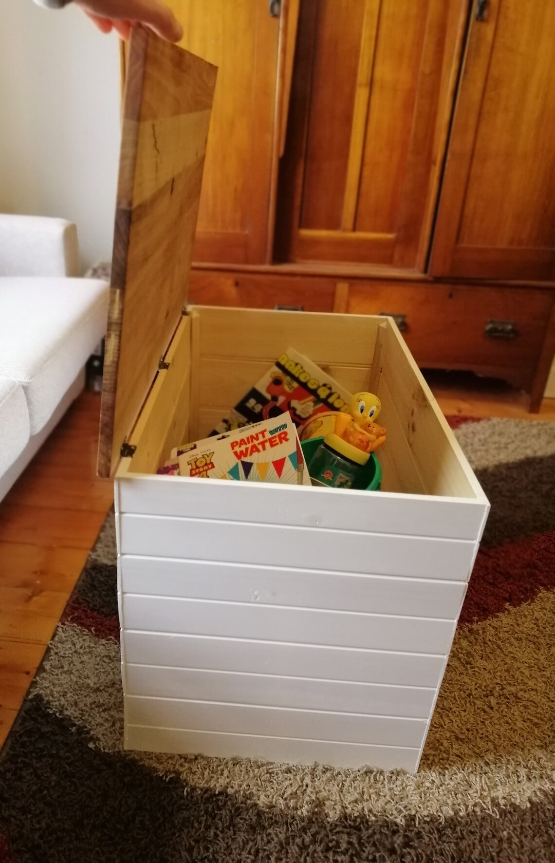 Toy Chest (toy Box) DIY Woodworking Plans - Etsy