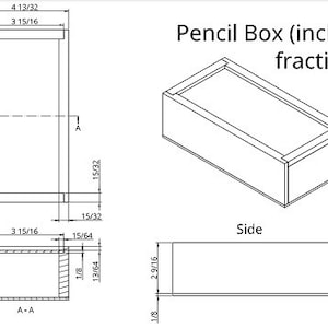 Woodworking Plans - Sliding Lid Pencil Box - Etsy Australia