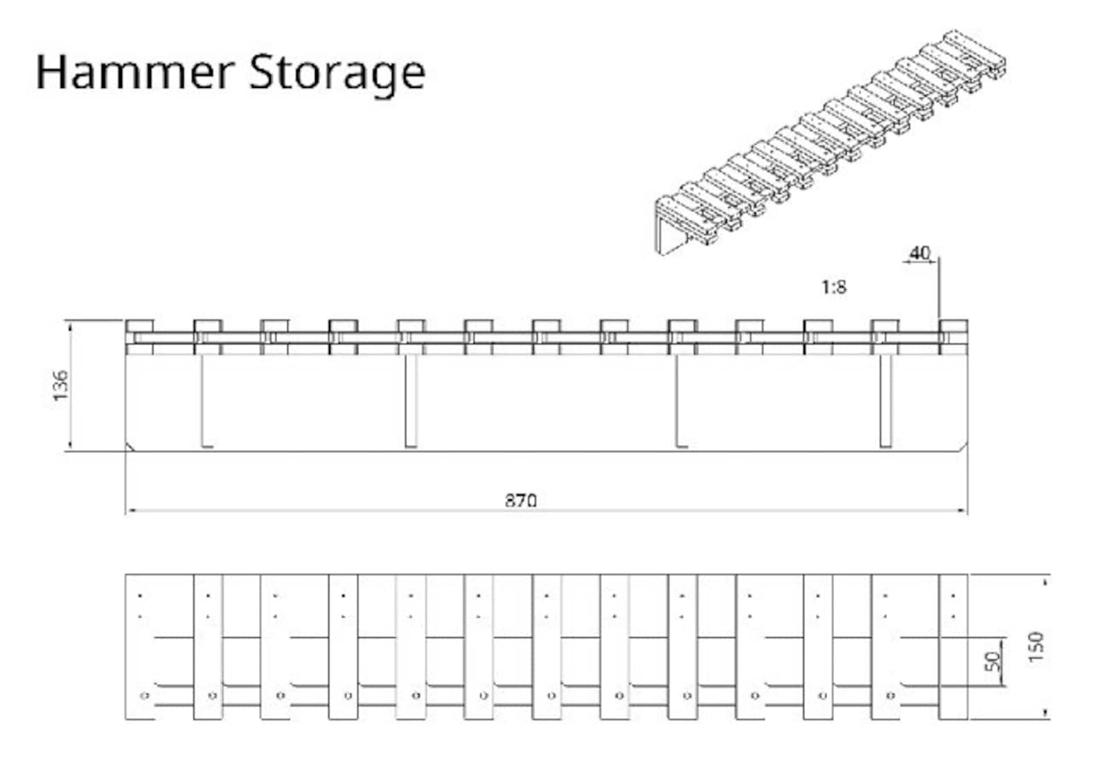 Hammer Storage Plans - Etsy