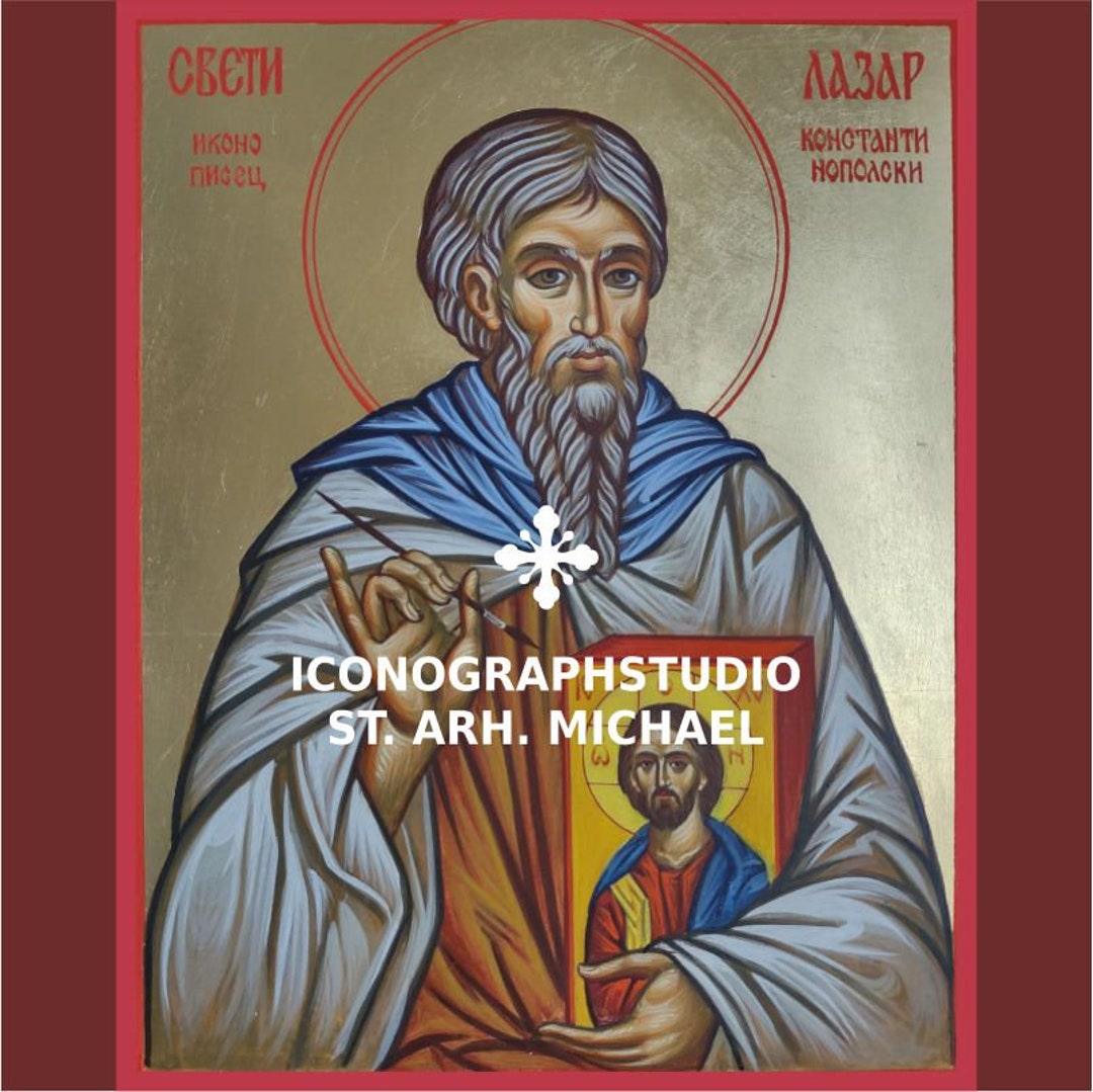 St. Lazar of Constantinople the Iconographer, Hand-painted Icon - Etsy