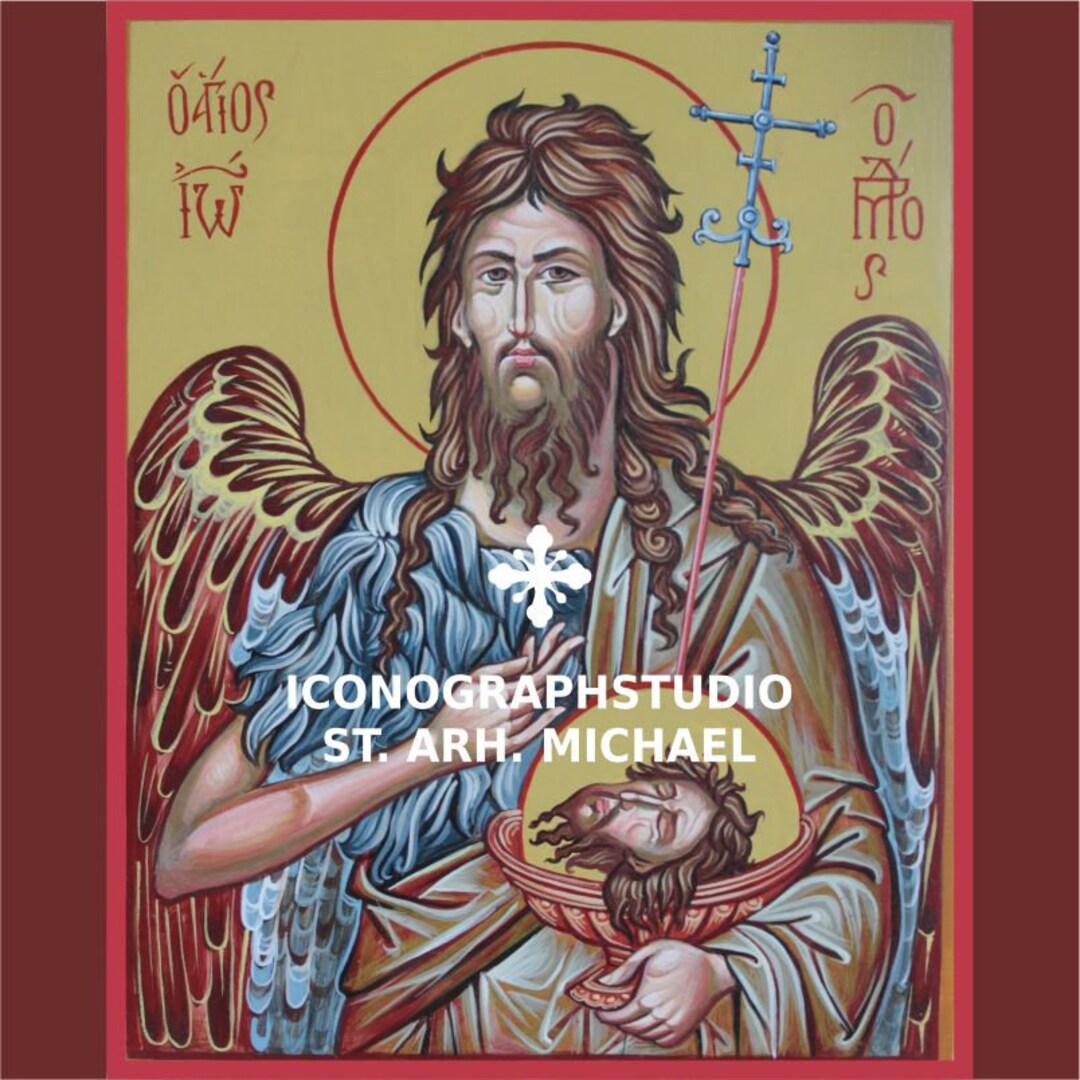 St John the Forerunner Hand Painted Icon,saint John,st John the Baptist ...