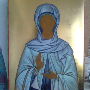 Saint Nona Hand Painted Icon, St Nona Cappadocia,saint Nona of ...