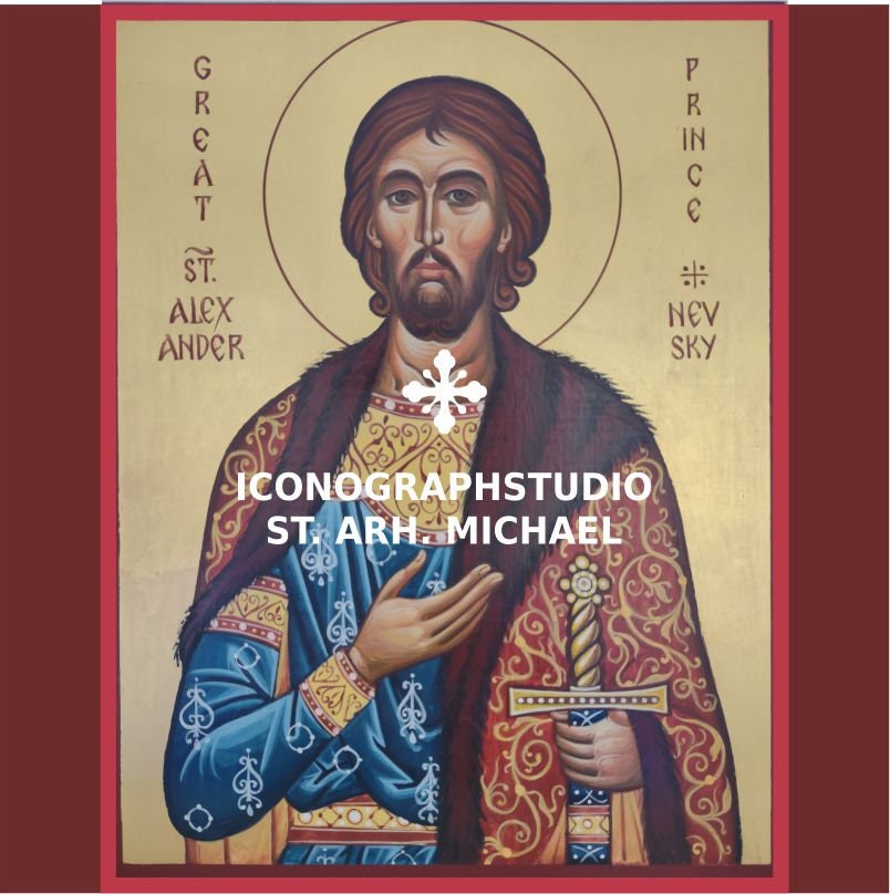 St. Alexander Nevsky, Orthodox Icons, Hand-painted Icon, Iconography ...
