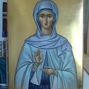 Saint Nona Hand Painted Icon, St Nona Cappadocia,saint Nona of ...