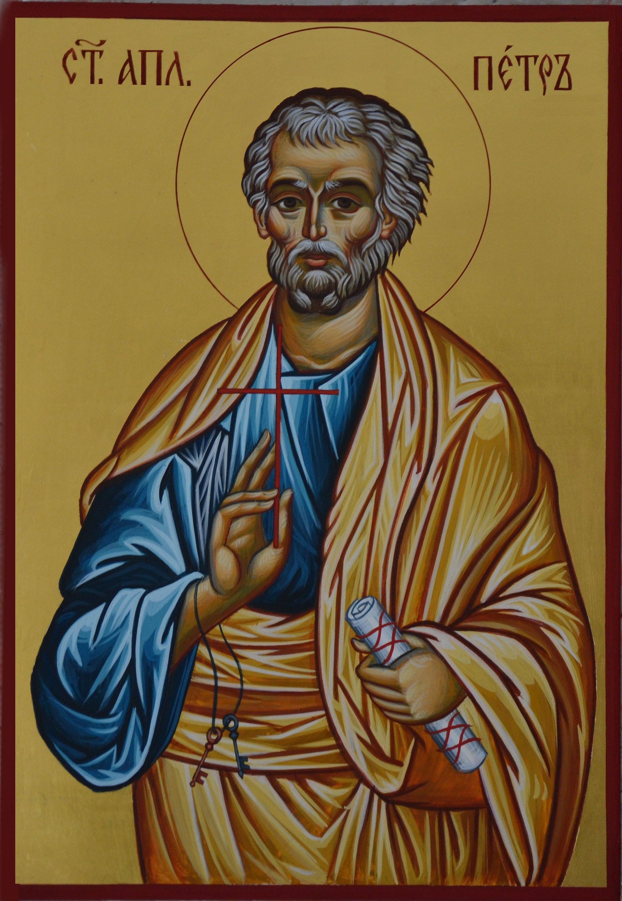 St. Peter the Apostle Orthodox Saints Hand-painted Icon of - Etsy