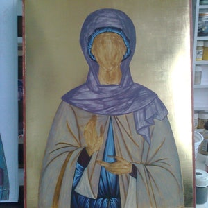 Saint Nona Hand Painted Icon, St Nona Cappadocia,saint Nona of ...