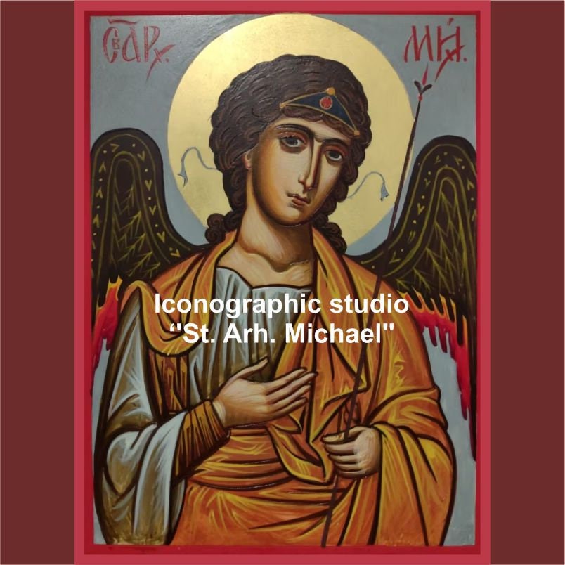 Archangel MICHAEL Hand-painted Icon Archangels Byzantine - Etsy