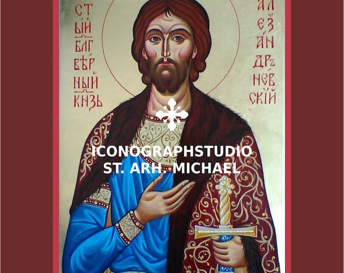 St. Alexander Nevsky, Orthodox Icons, Hand-painted Icon, Iconography ...