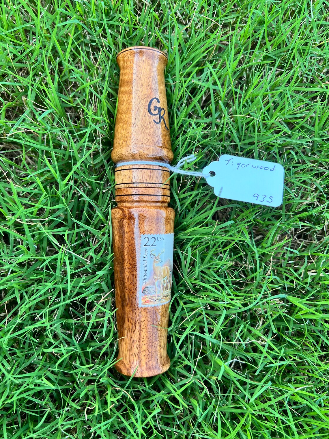 Personalized Stamp Deer Grunt Call grays. Premium Handmade Buck Grunt ...