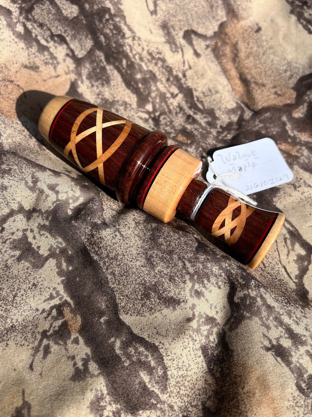 Handmade Walnut Duck Call: Celtic Knot Maple Inlay - Etsy