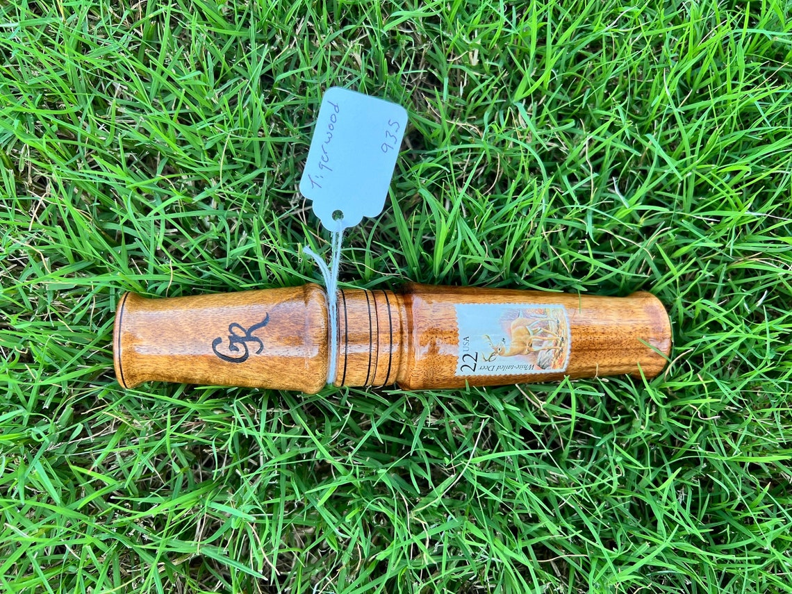 Personalized Stamp Deer Grunt Call grays. Premium Handmade Buck Grunt ...