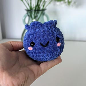 Blueberry Plush Super Soft Cute Crochet Amigurumi Cuddly Toy Stuffed ...