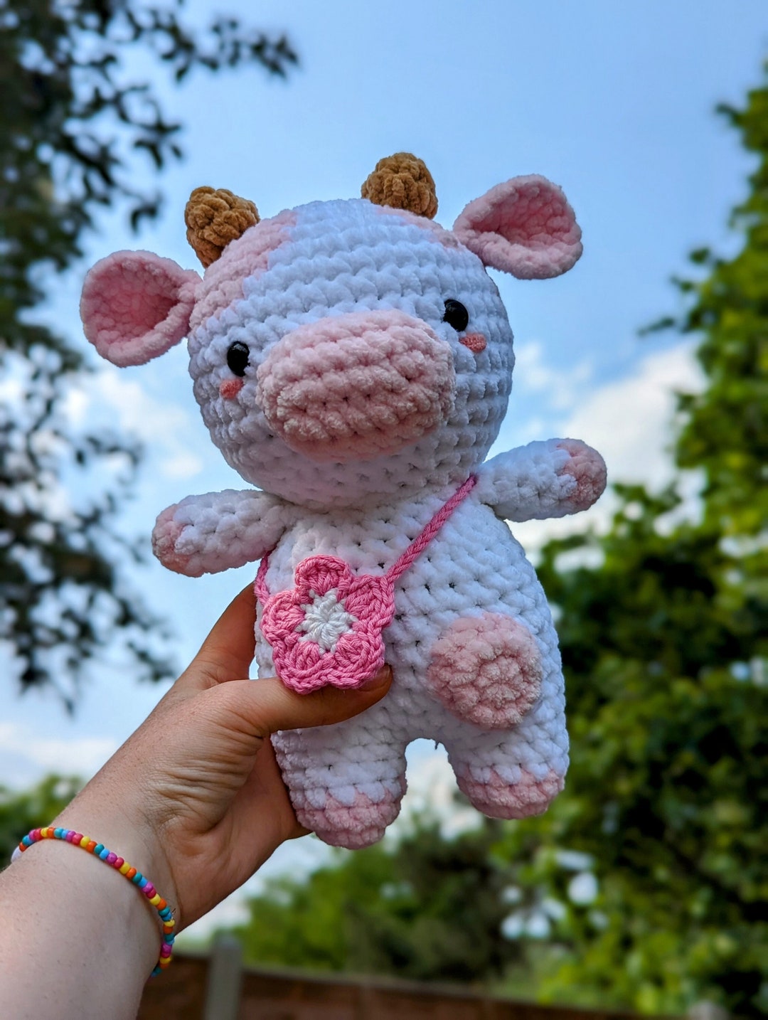 Blossom - Cow Plush - Super Soft Cute Crochet Amigurumi - Cuddly Toy ...