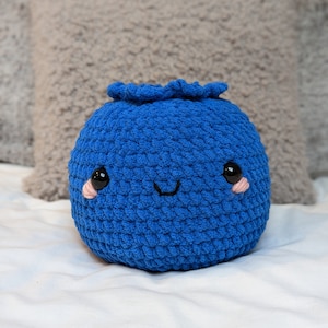 Giant Blueberry Plushie – Crochet Stuffed Animal Toy - Etsy