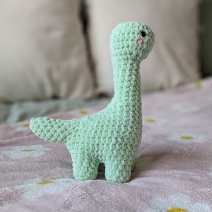 Dinosaur Plush Cuddly Toy - Super Soft Cute Crochet Amigurumi - Cuddly ...