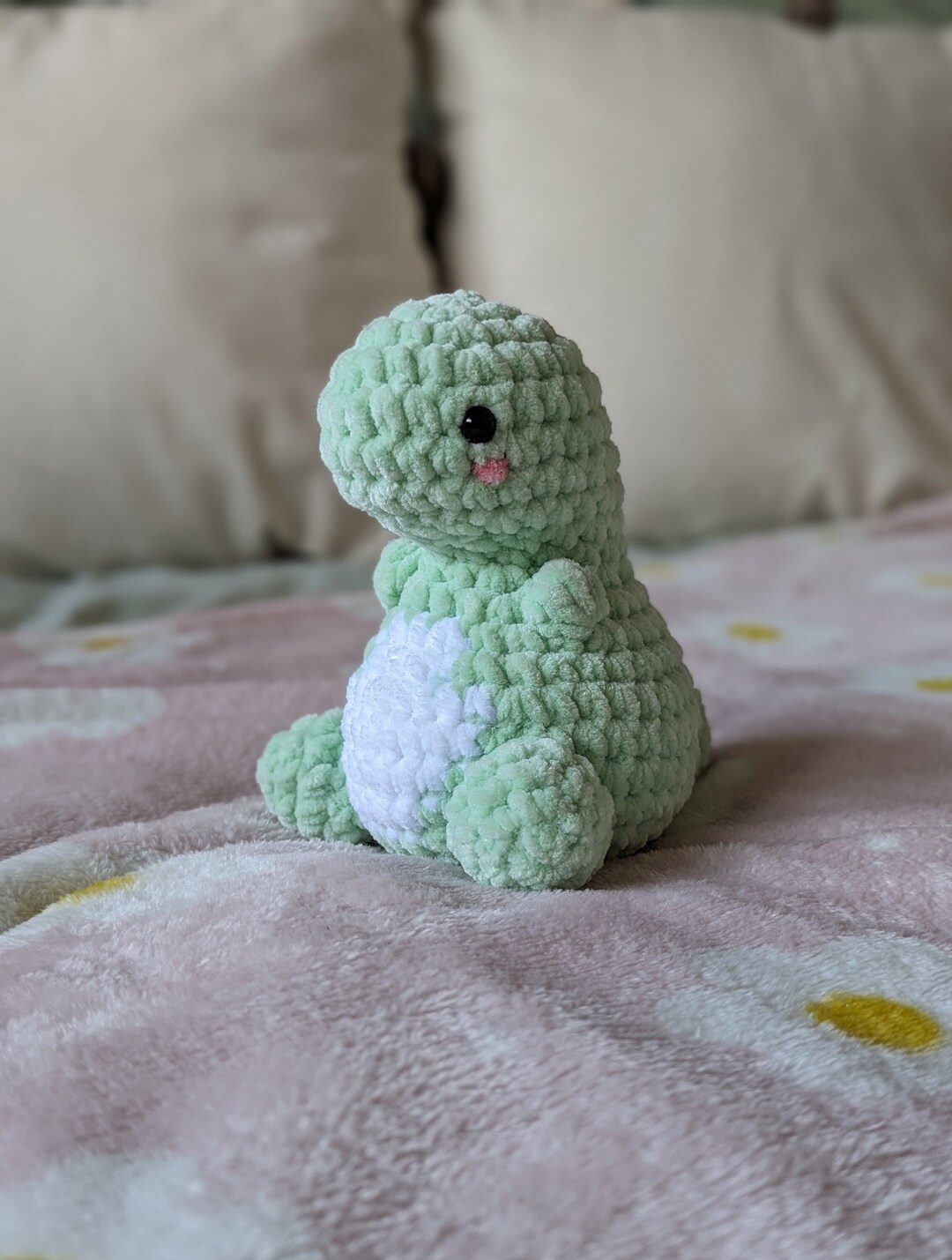 Baby Dinosaur Plush Cuddly Toy - Super Soft Cute Crochet Amigurumi ...