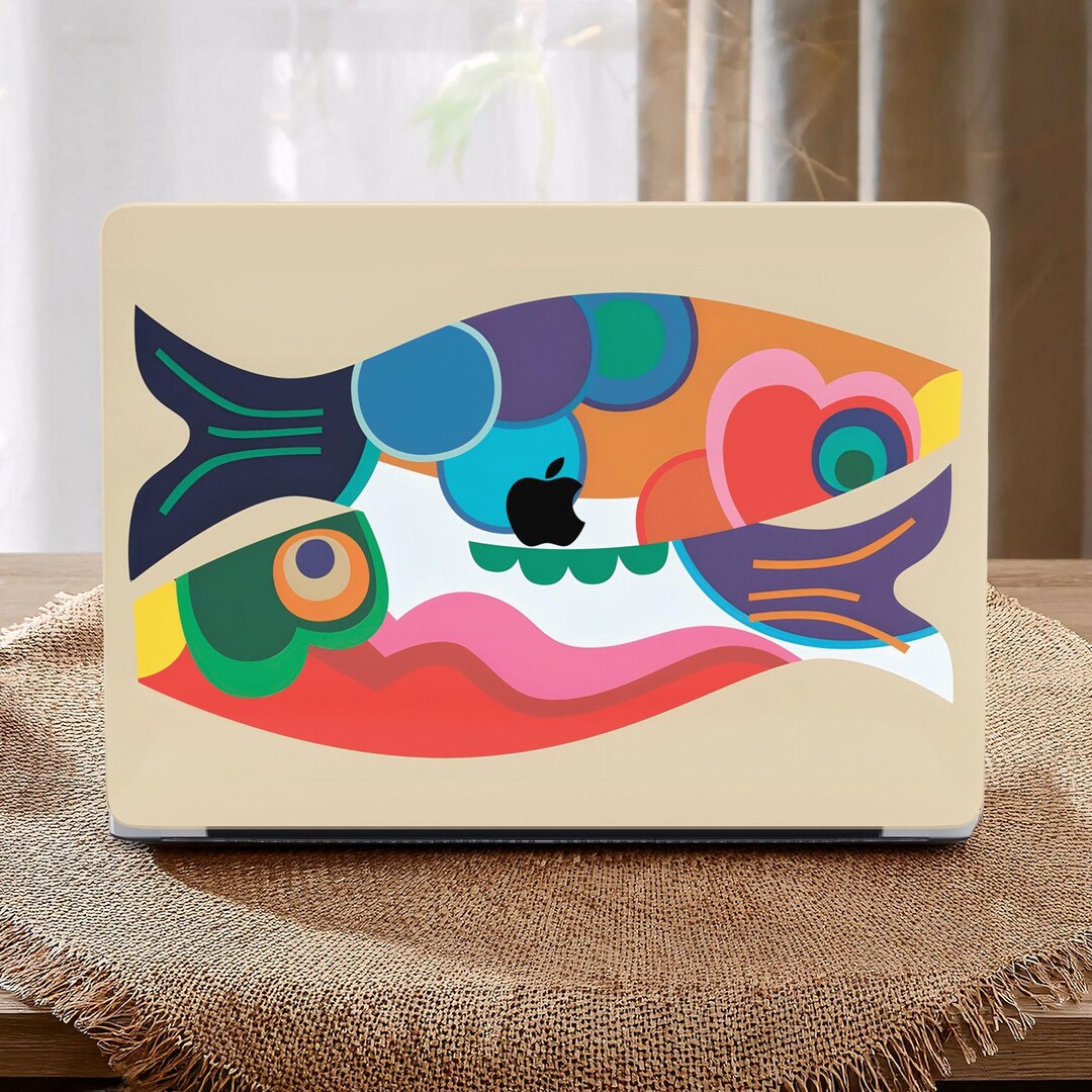 Colorful Fish Art MacBook Case 15 Inch 2024, Stylish Hard Protective ...