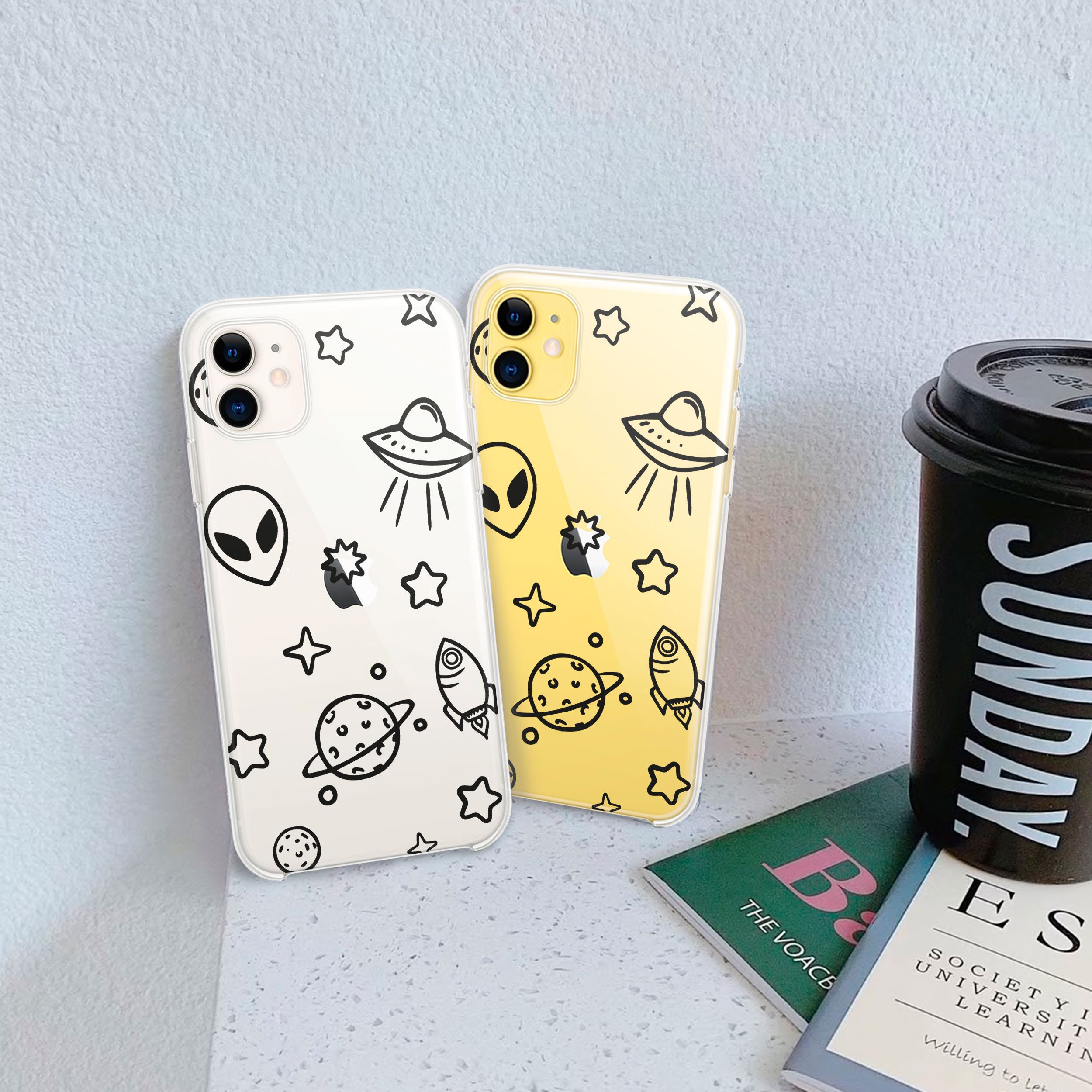 UFO Iphone 13 Pro Cases Aliens Iphone 13 Case Space Iphone 13 - Etsy