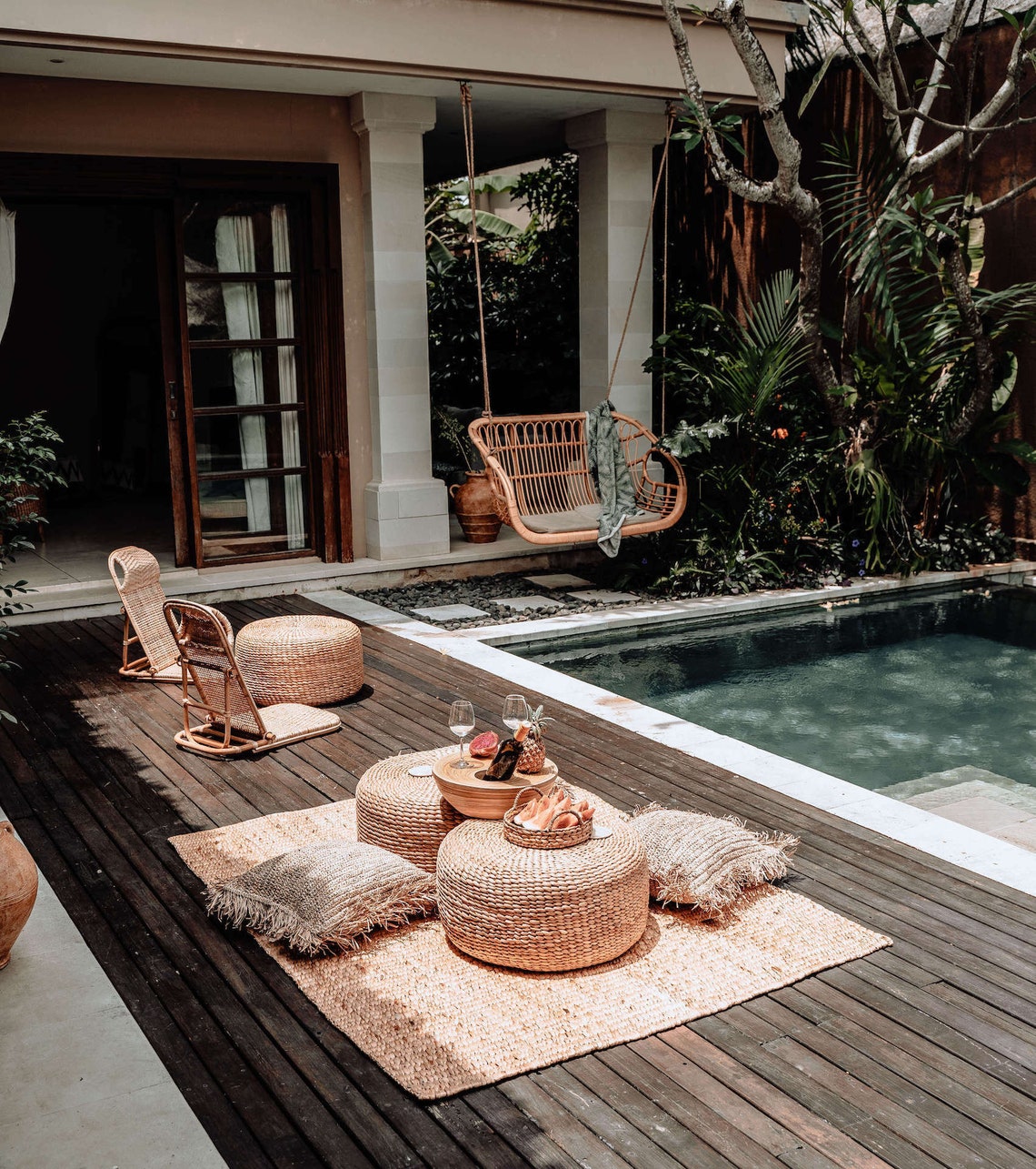 HANGING SWING CHAIR Koboo - Adult Hanging Big Size Indoor Rattan Double ...