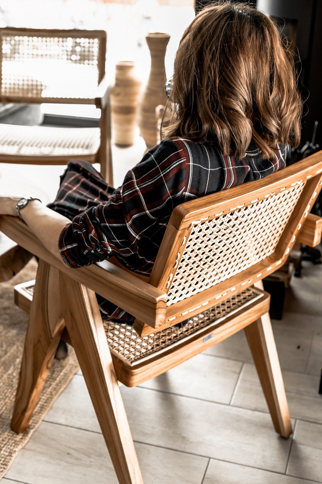 TEAK WOOD Joy Chair Teak Wood Chair, Dining Seat, Teak Wood Arm Chair ...